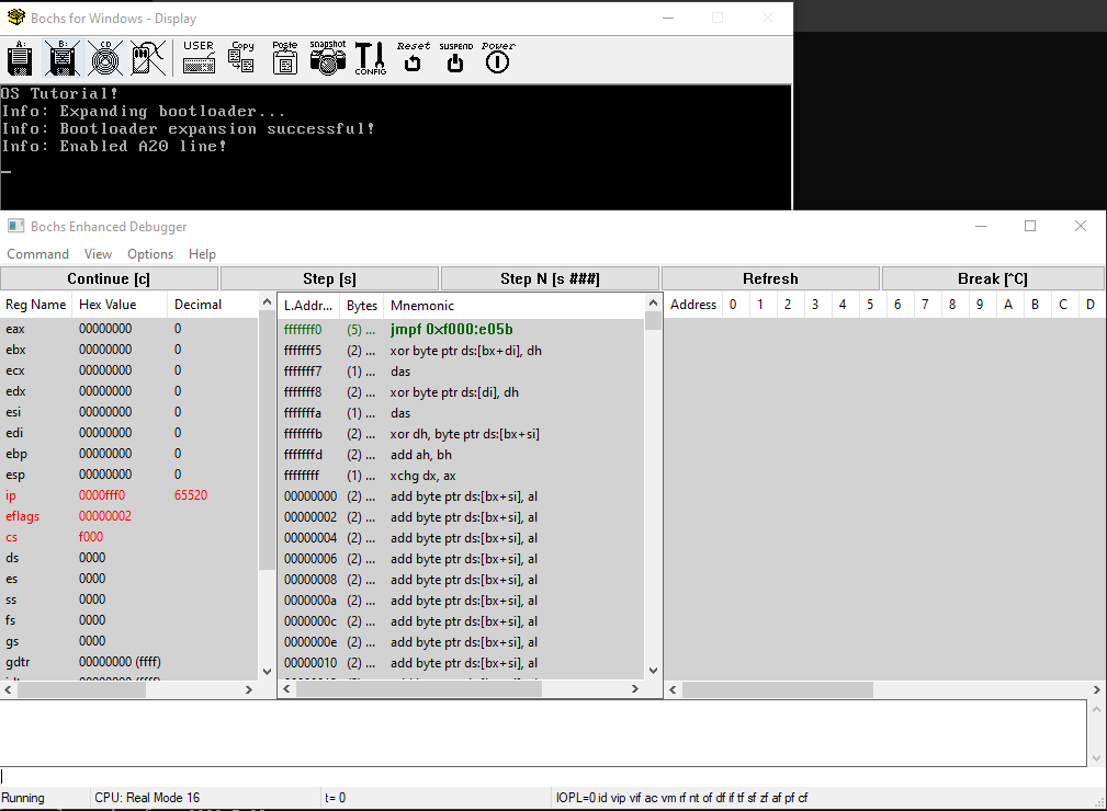 Using Bochs | Operating Systems: A Tutorial